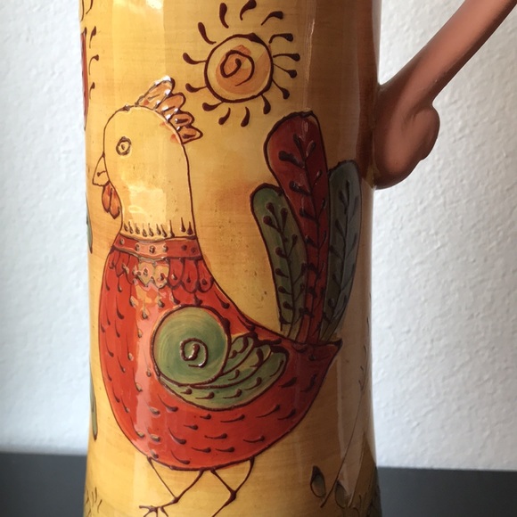 napco | Art | Napco Art Deco Pottery Yellow Green Painted Rooster And ...